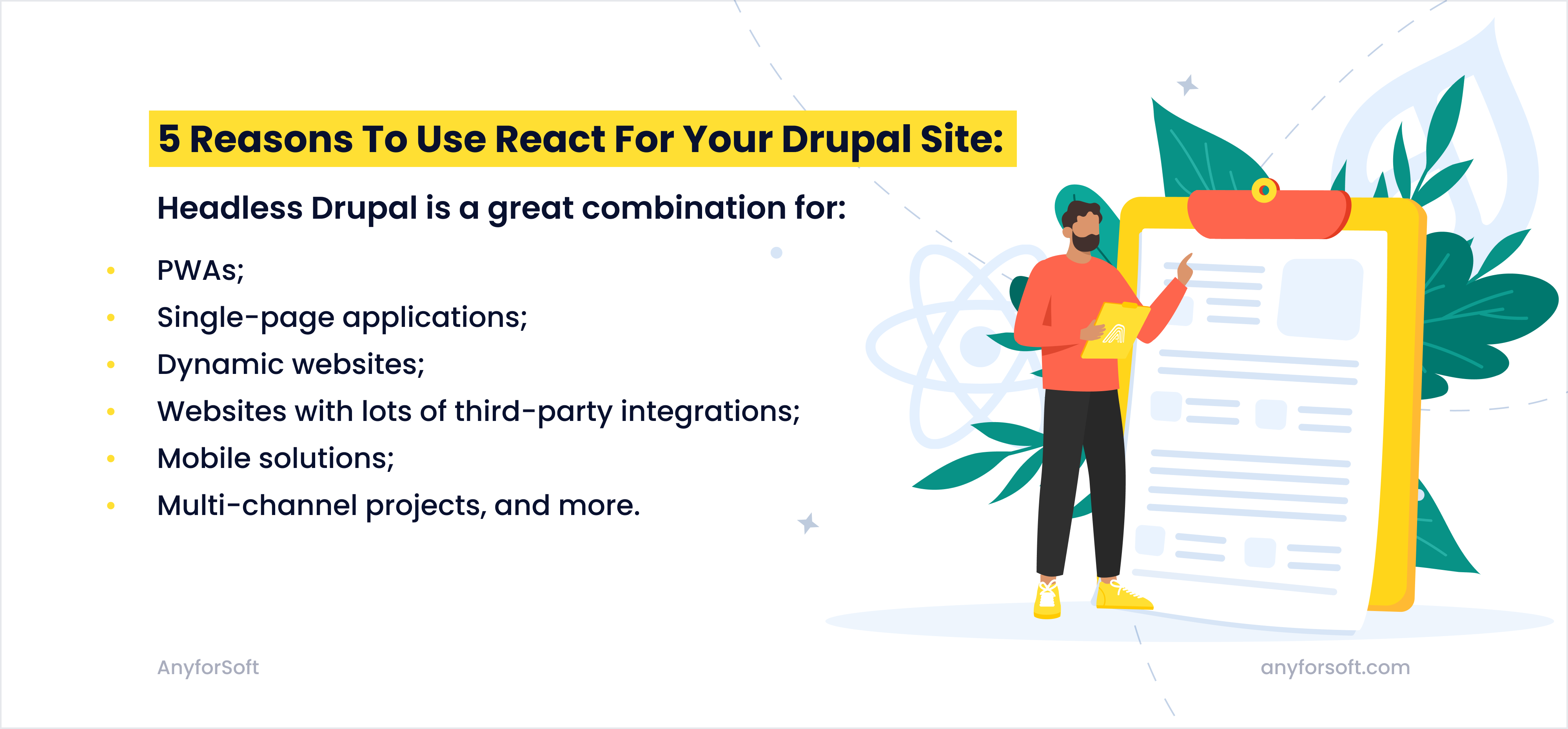 React With Drupal: Combine And Use - AnyforSoft